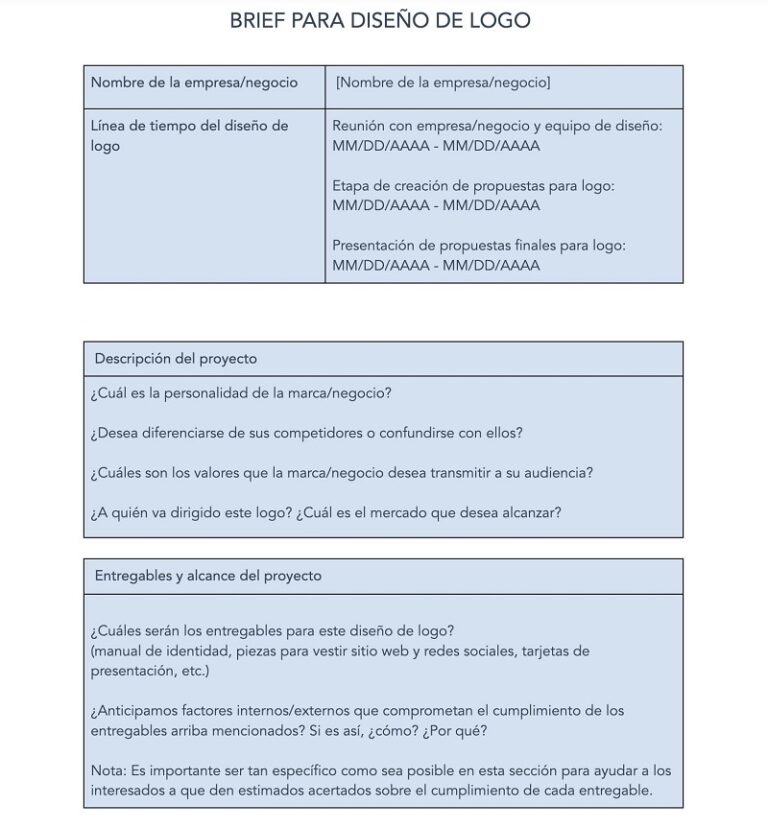 Brief de diseño: qué es, cómo crearlo y ejemplos – Teletrabajo y Negocios